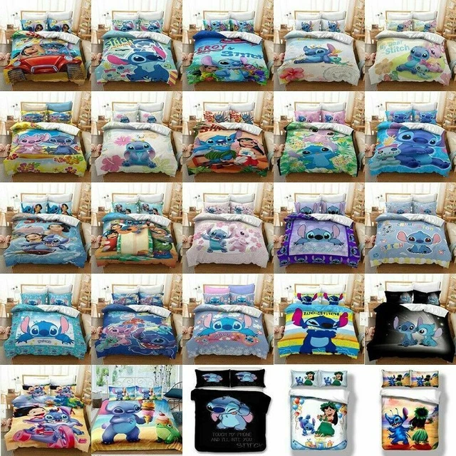LILO STITCH BEDDING Set Kids 3d Stitch Duvet Cover Pillowcase Bed Set ...