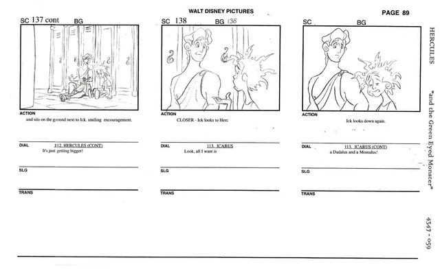 DISNEY'S HERCULES: THE Animated Series Production Studio copie ...