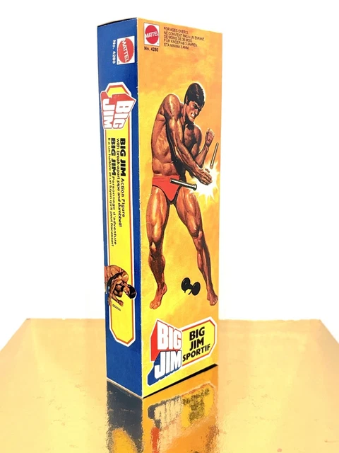 BIG JIM SPORTIF 4280 Mattel, REPRO BOX, figure as new. Action vintage ...