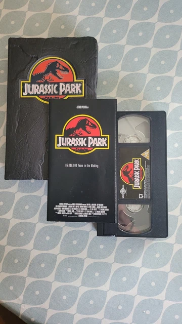 JURASSIC PARK VIDEO VHS limited edition Fossil Case With The Book ...