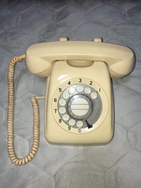 RARE SHOWA RETRO Cream Rotary Dial Phone, No Line, Interior Use £65.84 ...