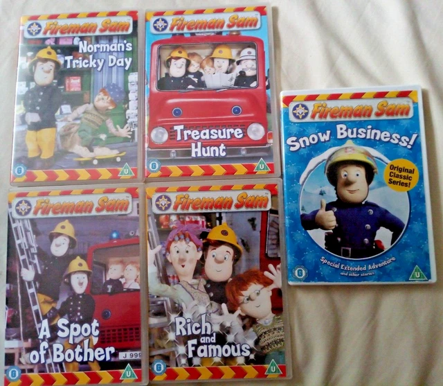 FIREMAN SAM COMPLETE Original Series 1-4 + Xmas Special Collection John ...