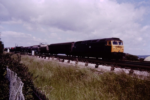 1980S BRITISH RAIL BR Diesel Electric Loco Class 47 Railway Slide Ref ...