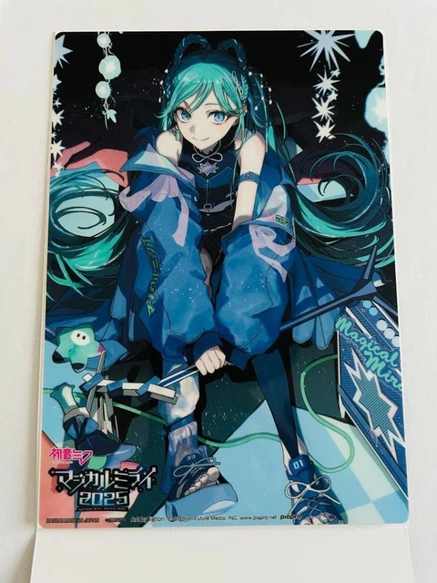 HATSUNE MIKU MAGICAL Mirai 2025 Clear Visual Poster DeF Unused, Anime ...