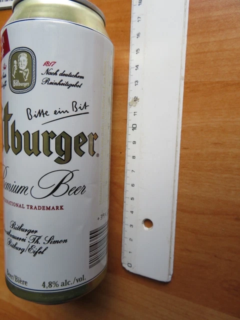 LEERE DOSE ALU / Blechdose Bierdose 0,5L Bitburger Pils von 1999 Bier ...