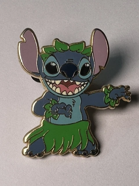 DISNEY STORE EXCLUSIVE Pin LILO & STITCH - Stitch Hula Pin - Grass ...