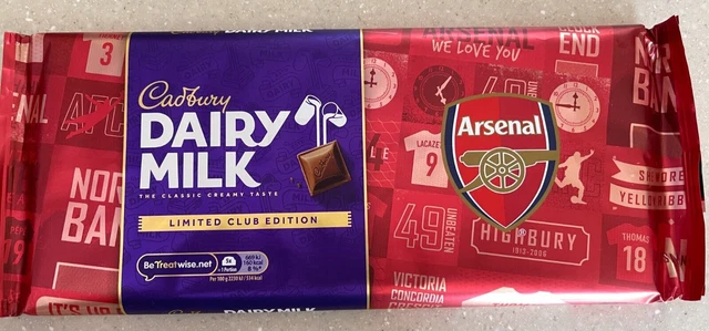 CADBURY DAIRY MILK Chocolate Bar 360g ARSENAL Football Club Limited ...