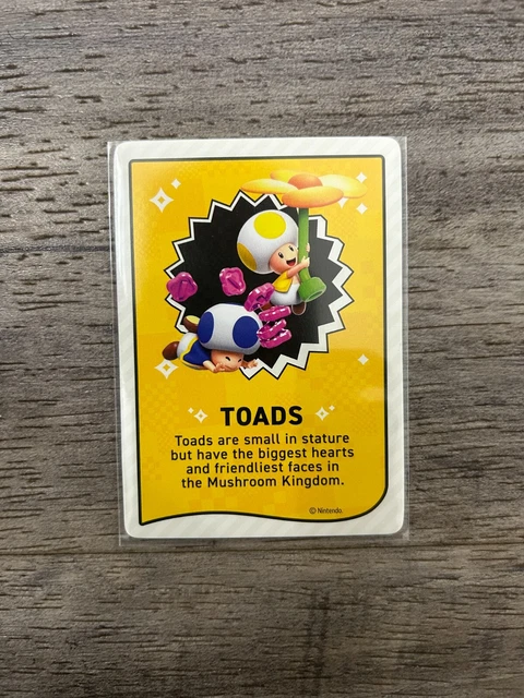 SUPER MARIO BROS. Wonder | Toads | Exclusive Trading Card | NINTENDO $6 ...