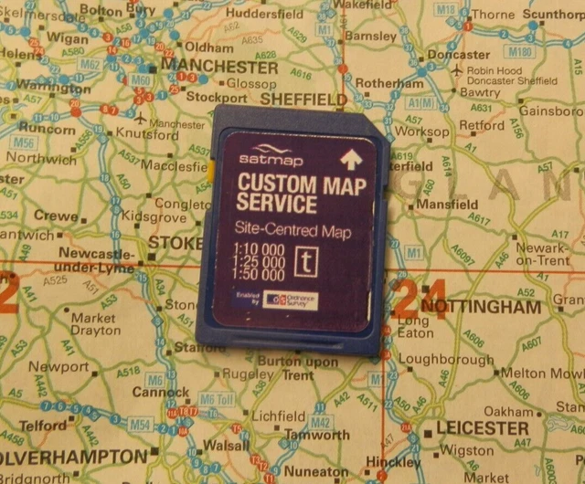 SATMAP CUSTOM MAPS: The Peak District: 1:10K & 1:25K & 1:50K Very large ...