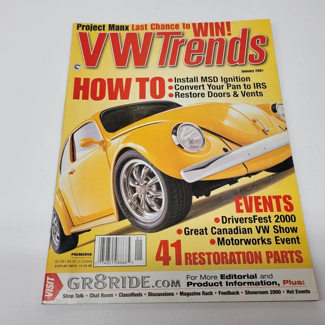 VW TRENDS MAGAZINE January 2001 £11.97 - PicClick UK