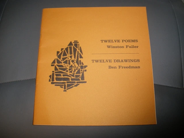 RARE TWELVE POEMS Winston Fuller Twelve Drawings Ben Freedman Book 1972 ...