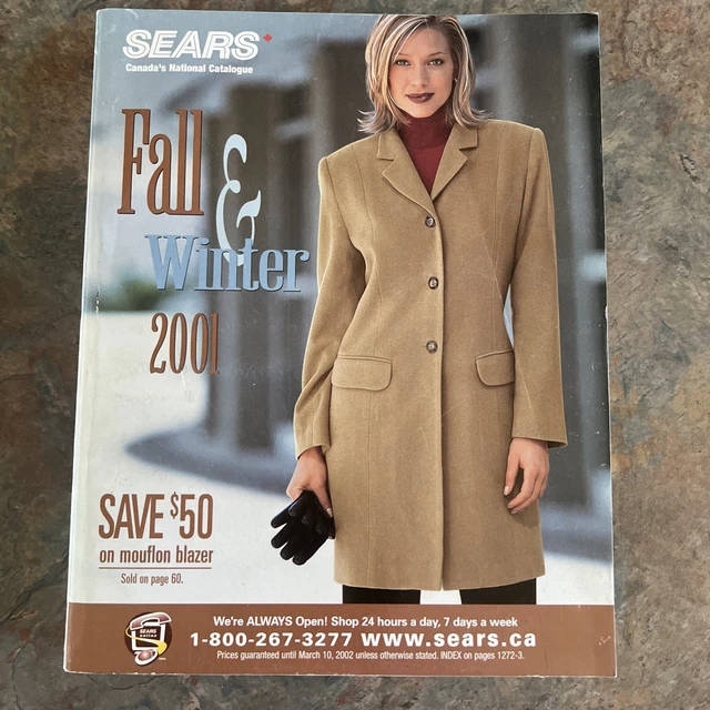 VINTAGE SEARS 2001 Fall Winter Fashion Catalog Furniture Rare Canada ...