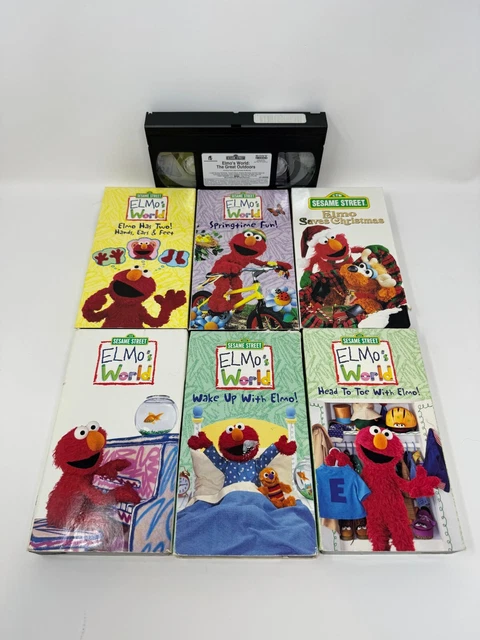 SESAME STREET VHS Lot Of 7 Elmos World Christmas Fun Vintage VTG £26.12 ...