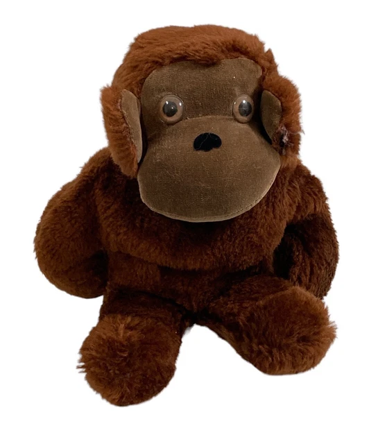 VINTAGE R. DANKIN And Co. Monkey Plush Toy Brown 1973 10" EUR 14,40 ...