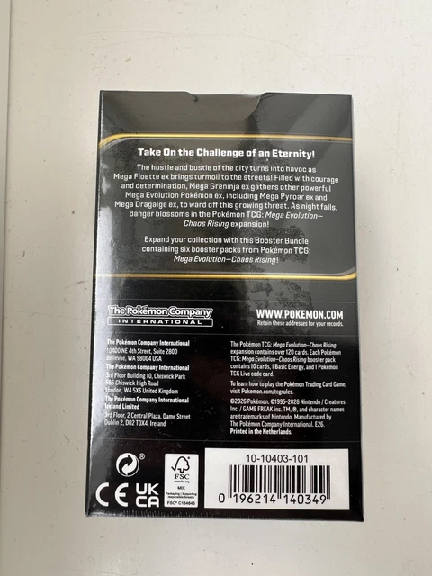 POKÉMON TCG: MEGA Evolution-Chaos Rising Booster Bundle (6 Packs) - NEW ...