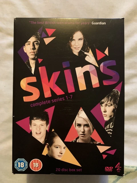 SKINS COMPLETE SERIES 1-7 DVD Box Set Uk Region 2 Season 1,2,3,4,5,6,7 ...