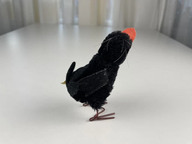 PELUCHE STEIFF ANIMAL 7312.00 corbeau Hucky 12 cm. État voir photos EUR ...
