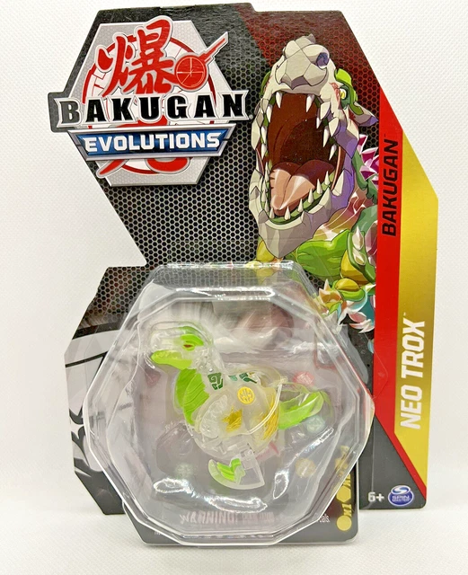 FIGURINE BAKUGAN EVOLUTIONS Neo Trox Clear Diamond Edition Tortue Rare ...