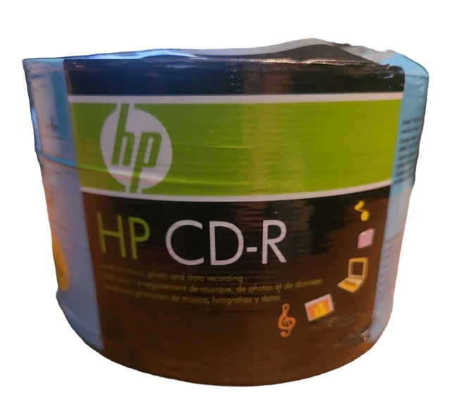50 HP CD-R CDR Discs Logo 52X 700MB 80MIN In ECO Spindle for Storage ...