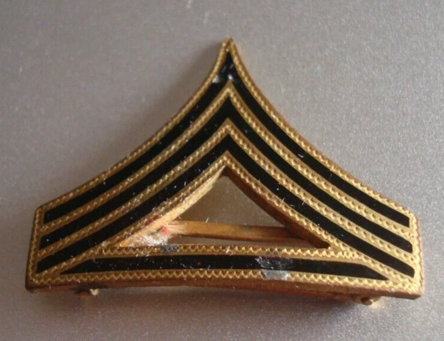 VINTAGE - WW1 US ROTC SGT INSIGNIA BADGE £9.95 - PicClick UK