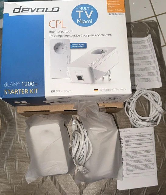 KIT CPL DEVOLO dLAN 1200+ Kit de Demarrage (1200 Mbit/s) - COMME NEUF ...