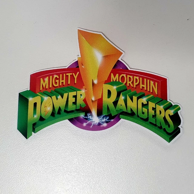 POWER RANGERS LOGO Vinyl Sticker Wall Car Laptop Retro Weatherproof 90s ...