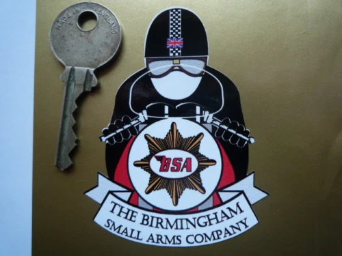 BSA CAFE RACER Pudding Basin Helmet MOTORCYCLE STICKER £3.99 - PicClick UK