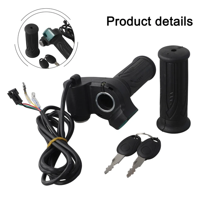 THROTTLE GRIP FOR Electric Bikes with Ergonomic Design and LED Display $37.87 - PicClick AU