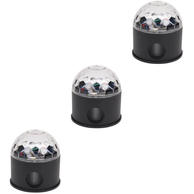 3 COUNT LED Stage Light Disco Ball Sound Control Lamp Decorative ...