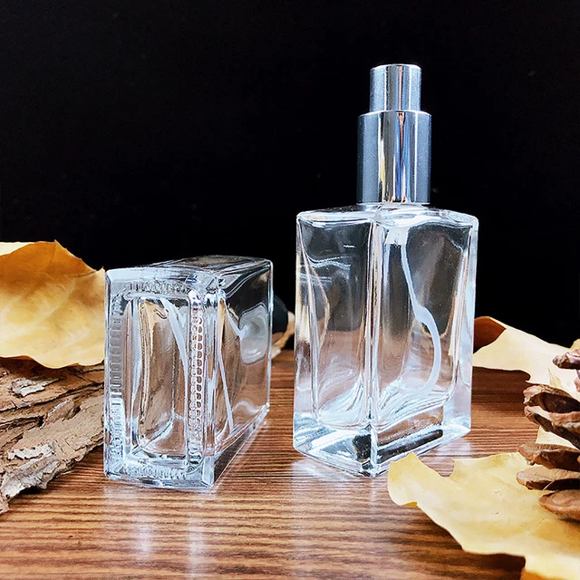 UP 3X REFILLABLE Perfume Atomizer Empty Flat Glass Spray Bottle ...