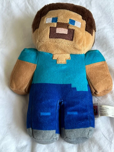 MINECRAFT STEVE SOFT Toy Plush 9” Mojang Mattel 2021 £9.99 - PicClick UK