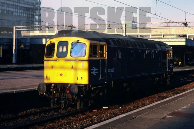 35MM SLIDE BR British Rail Diesel Loco Class 33 33208 Coventry 1988 ...