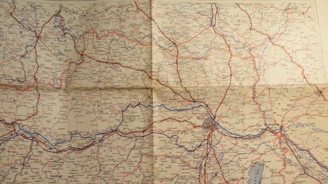 WW2 BRITISH ARMY ROAD MAP 1944 GERMANY / Austria (Scale 1:500,000 ...