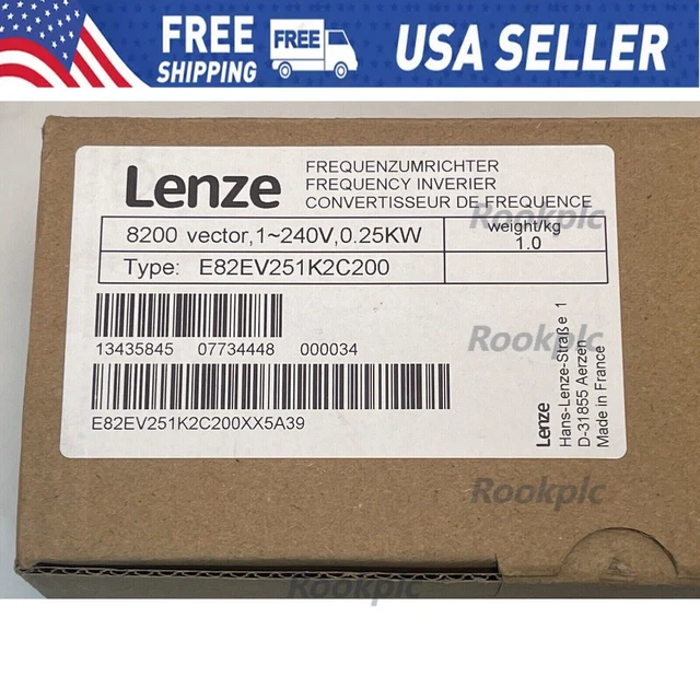 LENZE E82EV251_2C200 FREQUENCY Inverter 8200 Vector E82EV251K2C200 US ...
