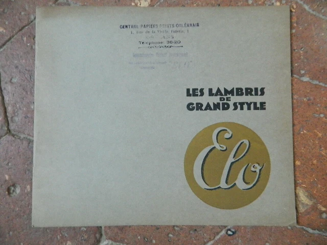 CATALOGUE COMMERCIAL &ELO& Lambris Revêtements sculptés Frises EUR 27 ...