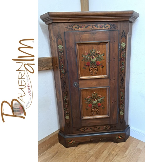 VOGLAUER BAUERNSCHRANK ECKSCHRANK Schrank Ecke Eckkommode Landhaus 1800 ...