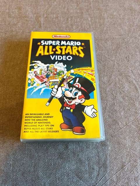 SNES SUPER MARIO All Stars Vhs Video Tape £21.51 - PicClick UK