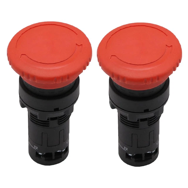 EMERGENCY STOP BUTTON Latching Emergency Stop Push Button Switch 22mm for Light $16.75 - PicClick AU