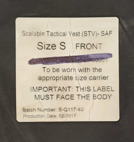 BRITISH ARMY MTP Virtus Ballistic Front Back Panels Set Soft Armour ...