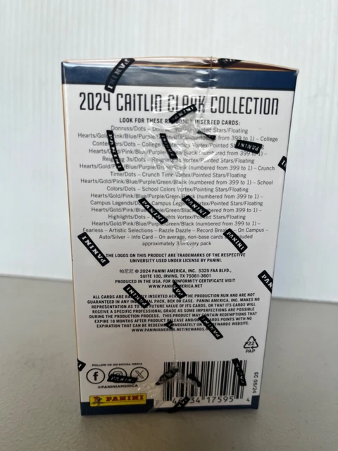 1 UNOPENED/SEALED BOX Of 2024 Panini Caitlin Clark Collection ...