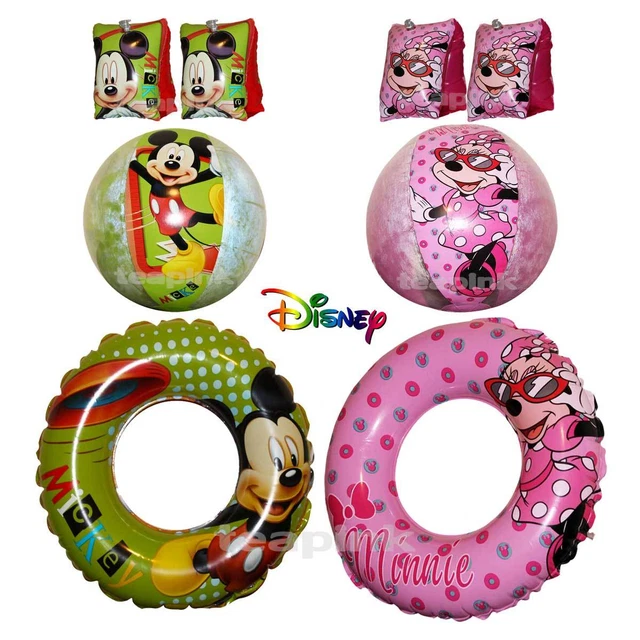 DISNEY INFLATABLE SWIM Ring Armbands Beach ball Mickey Minnie Mouse ...