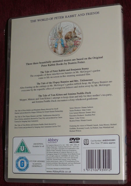 BEATRIX POTTER - The World Of Peter Rabbit and Friends DVD in Like New ...