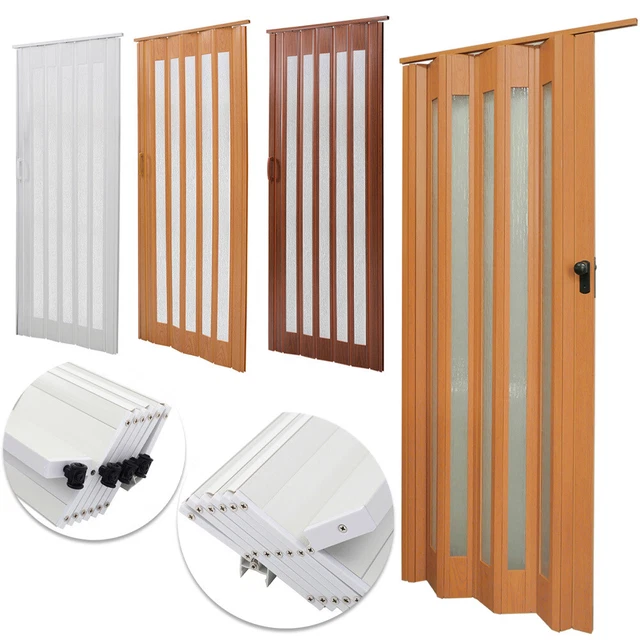 INTERNAL FOLDING DOOR PVC Sliding Panel Accordion Concertina Room ...