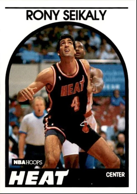 1989-90 HOOPS BASKETBALL Card Rony Seikaly Rookie Miami Heat #243 $1.85 ...