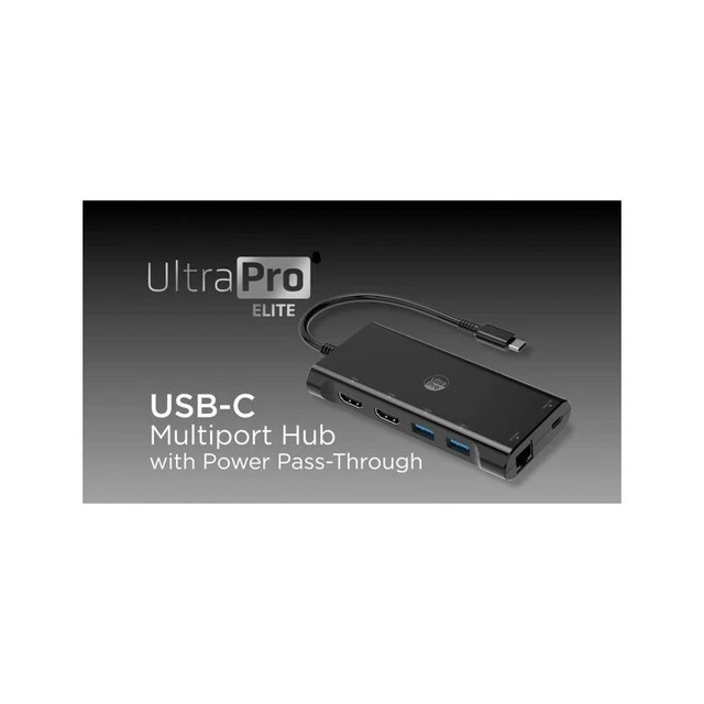 ULTRAPRO 54664 ELITE USB-C Multiport Hub with Power Pass-Through £12.50 ...