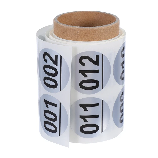 SELF ADHESIVE NUMBER Labels Classification Stickers Large Consecutive ...