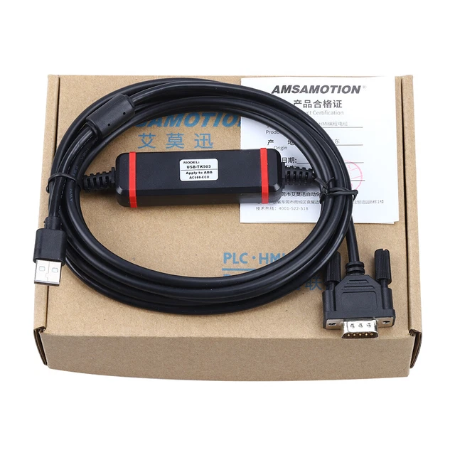 ABB DEBUGGING COMMUNICATION AC500-Eco series PLC programming cable USB ...
