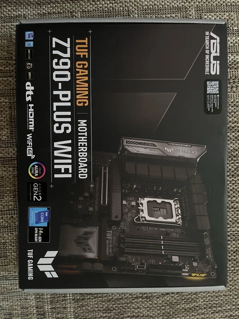 ASUS Z790 TUF Plus WiFi. Slightly Bent CPU Socket Pin. Boots Fine. Bios ...