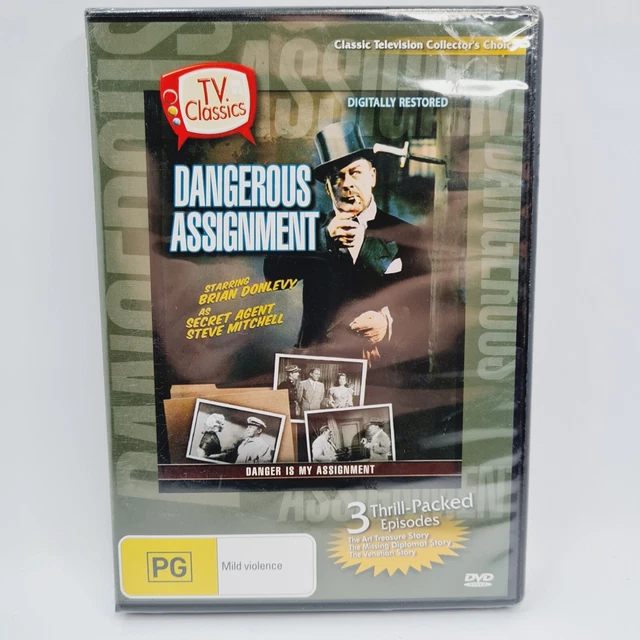 DANGEROUS ASSIGNMENT (1951) DVD TV Drama Series - 3 Episodes R4 New ...