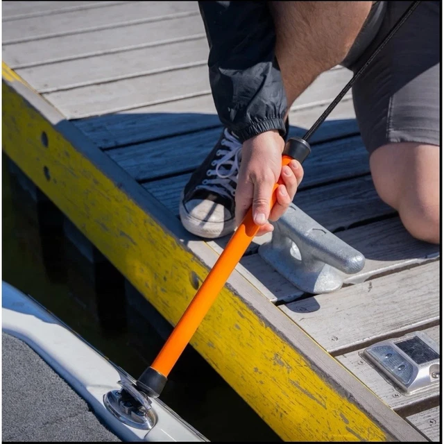 22 INCH ADJUSTABLE Marine Bungee Dock Line Boat Mooring Rope Shock ...